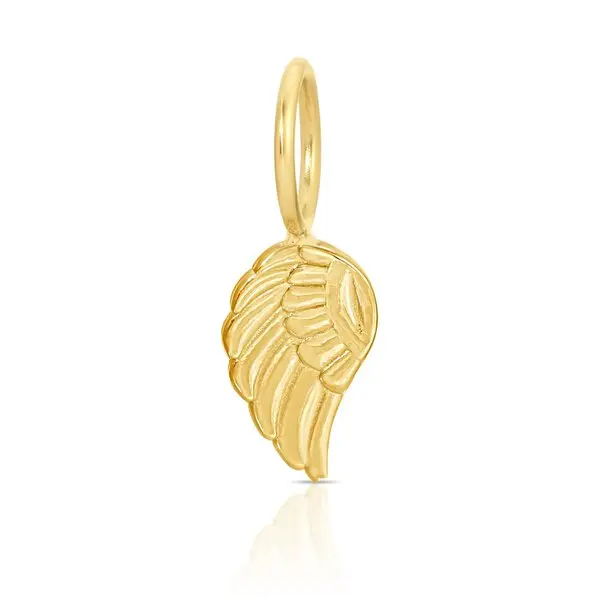 Maya Brenner Designs Charm Pendant Angel Wing Yellow