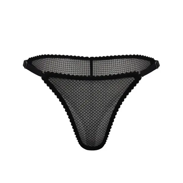 DARILY UNDERWEAR Adjustable Brazilian Panties Noir - Black