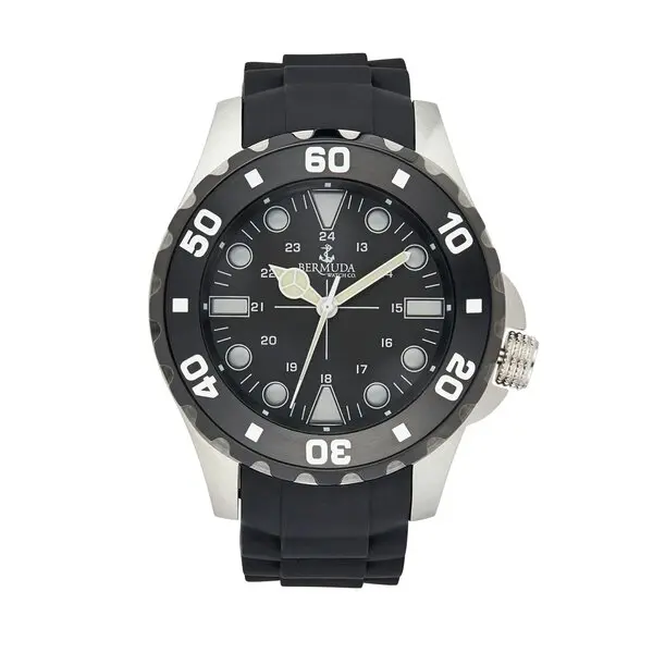 BERMUDA WATCH COMPANY Bermuda Watch Co Shelly Bay Smart Light & Silver Watch - Black