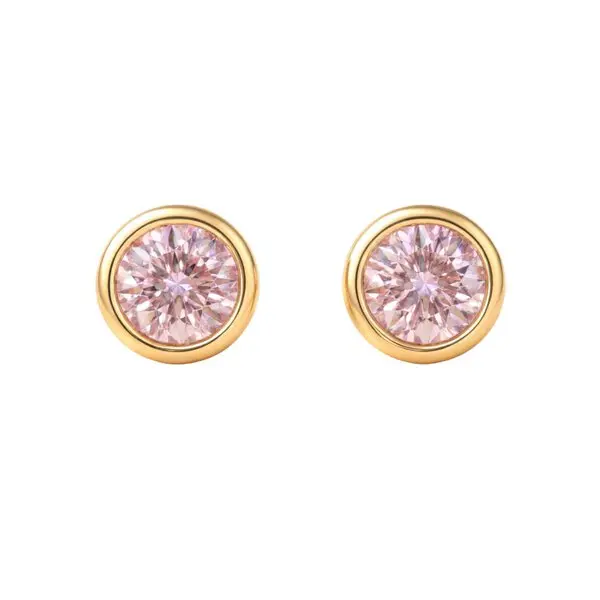LILY FLO JEWELLERY Aurora Sapphire Stud Earrings - Pink