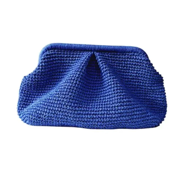 SPRINGMOONATELIER Stylish Raffia Bag - Blue