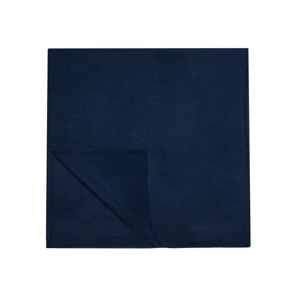 BEL CASHMERE Big Knitted Scarf Navy - Blue
