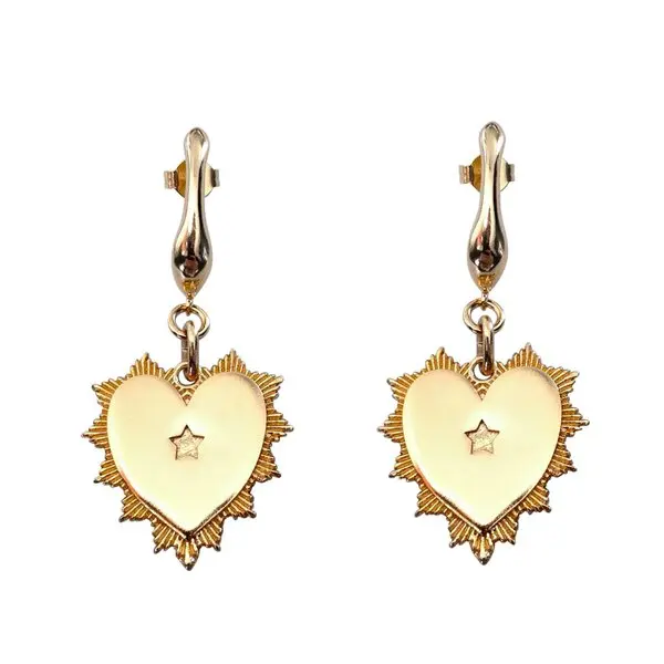 IN CAUDA VENENUM Yoku Earrings - Gold