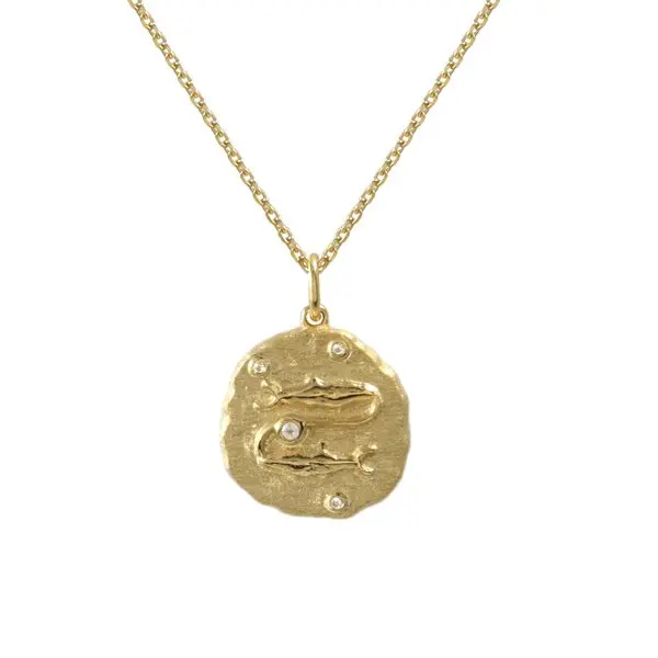 HYE JANE JEWELRY Pisces Zodiac Necklace - Gold