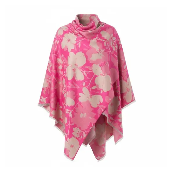 FRANCHETTI BOND Susanna Fuchsia Floral Print Wrap - Pink