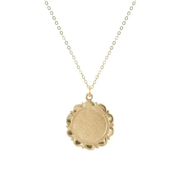 OUTOFOFFICE Minimal Flower Chain Necklace - Gold