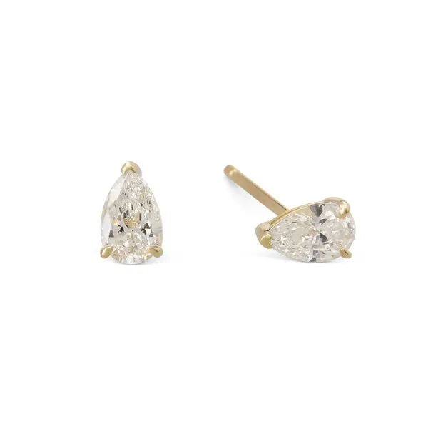 DOLCETTO DESIGNS Lab Grown Diamond Pear Studs 0.30ctw Recycled 9k - Gold
