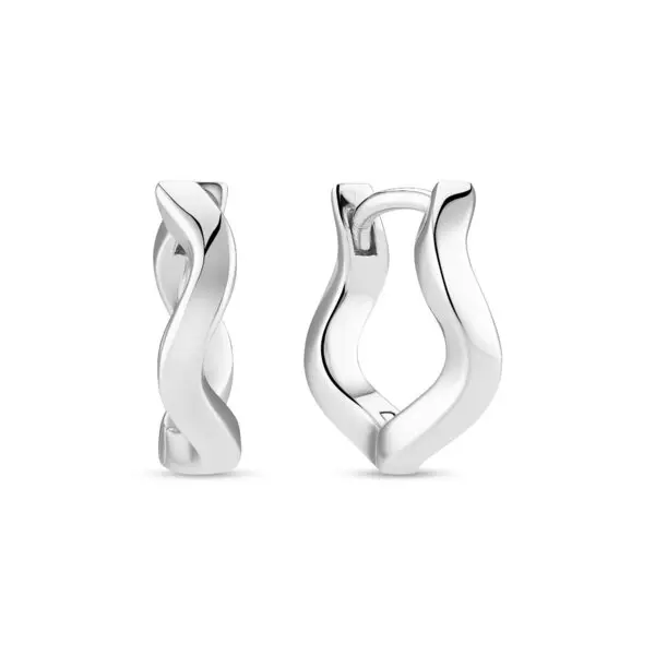 SIF JAKOBS JEWELLERY Earrings Ellera Waves Pianura Medio - Silver