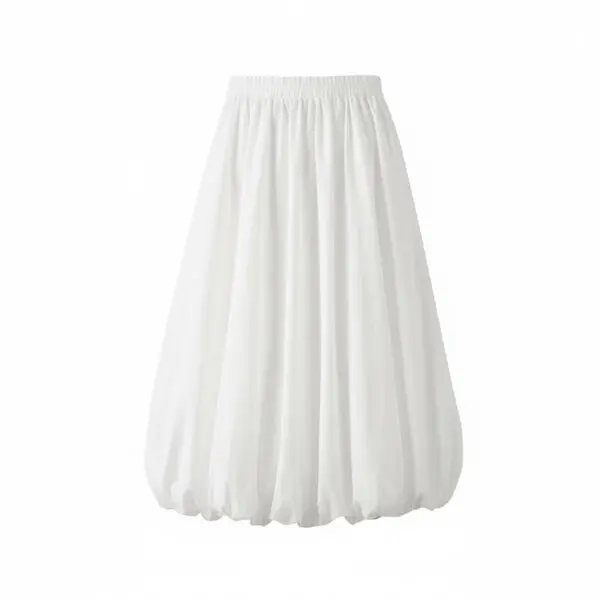 LONDON ATELIER BYPRODUCT Balloon Skirt With Pockets - White