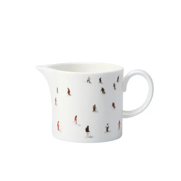 DEDE JOHNSTON Skier Cream Jug - White