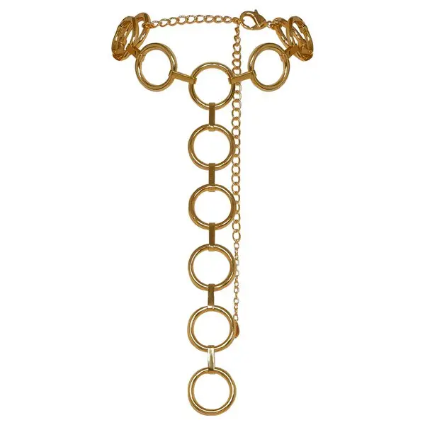 ANTONINIAS Alluring Elegant Chocker Necklace - Gold