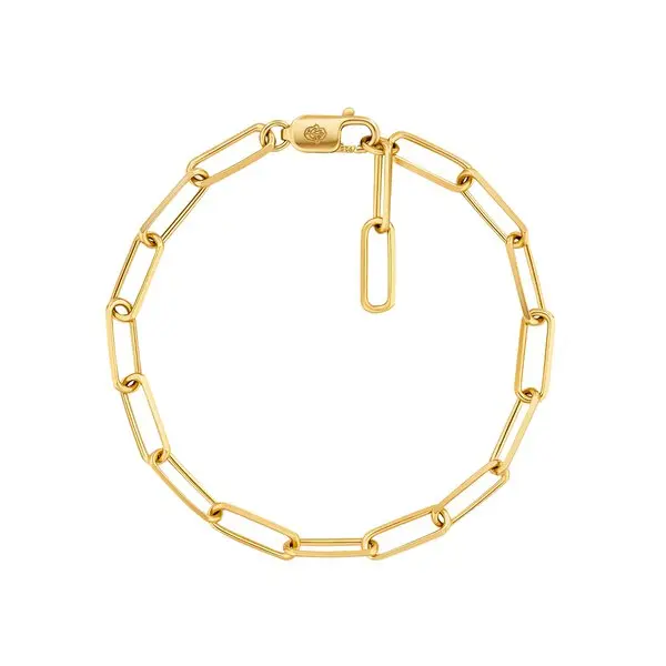 KARMA AND LUCK Silver / Yellow Blissful Connection Gold Chain Bracelet - Silver/yellow