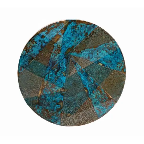 ANATOLIACRAFT Green / Blue Handmade Solid Copper Wall Art Green - Green/blue
