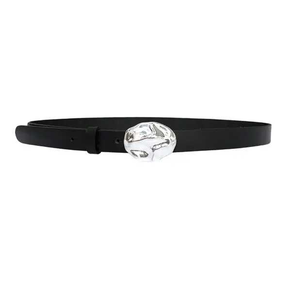 CASA CALA Black / Silver Duna Belt Noir - Black/silver