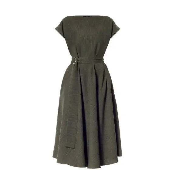 MEEM LABEL Stine Midi Dress - Green
