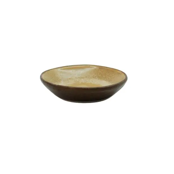ANATOLIACRAFT Hic Ceramics Mocca Sand Xxs Round Plate - Brown