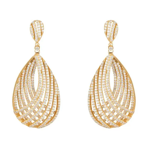 LATELITA Vortex Teardrop Earring - Gold