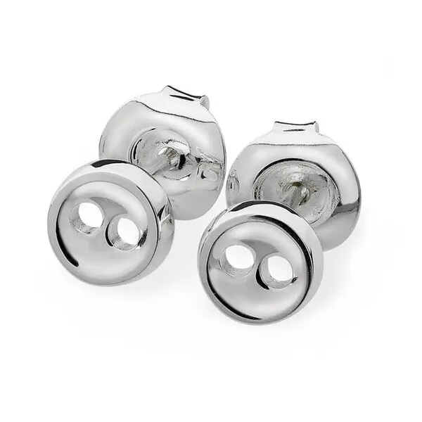 LUCY QUARTERMAINE Small Button Studs