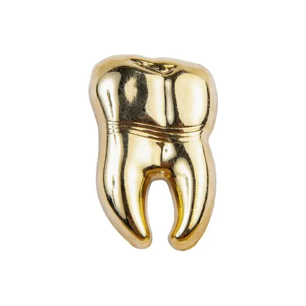 MAKE HEADS TURN En Metal Pin Tooth - Gold