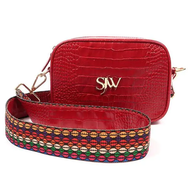 SJW BAGS LONDON Bond Bag With Monogram Detail - Red