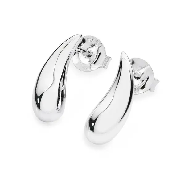 LUCY QUARTERMAINE Solid Sterling Droplet Studs