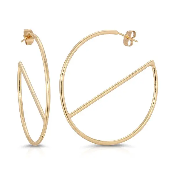 GLAMROCKS JEWELRY Glam Hoops Gold - Yellow