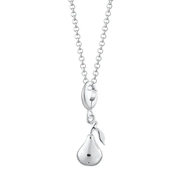 LILY CHARMED Sterling Pear Charm Necklace - Silver