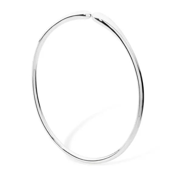 LUCY QUARTERMAINE Sterling Open Drop Bangle - Silver