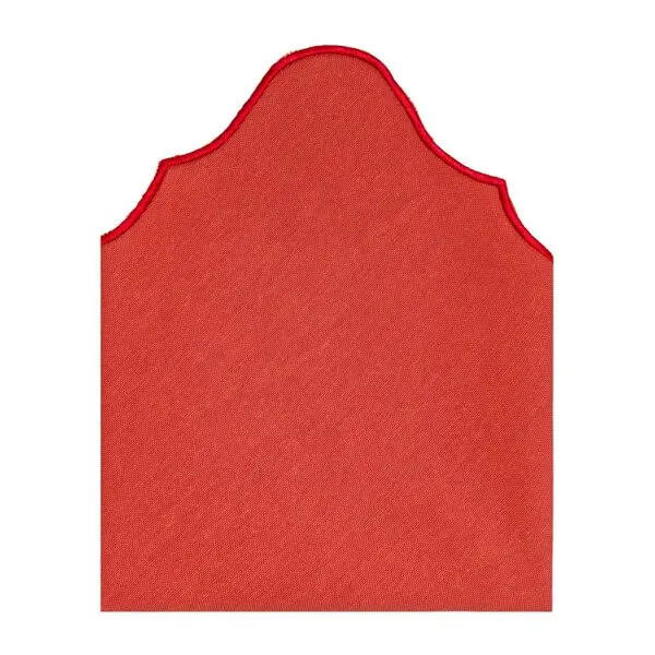 KM HOME COLLECTION Maple Leaf Cotton Napkins Set Of Two - Red