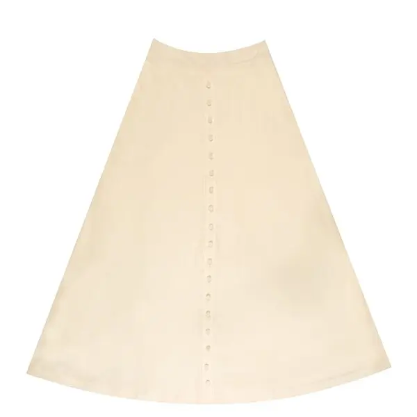 ROCH PEREL Neutrals Polo Midi Skirt - Beige