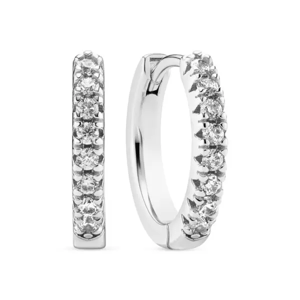 SIF JAKOBS JEWELLERY Earrings Ellera & White Medio - Silver