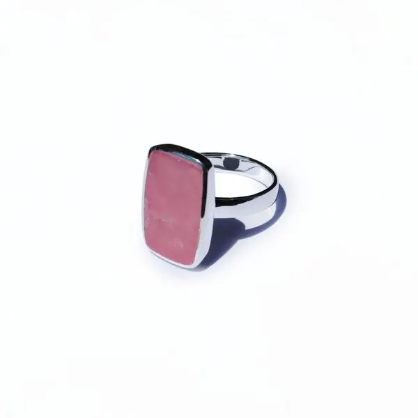 FV JEWELLERY La Stèle Rose Quartz Ring