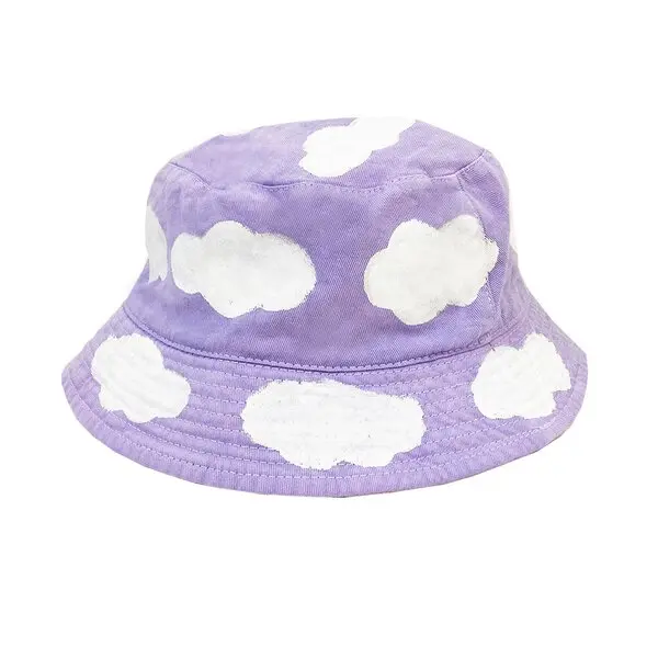 QUILLATTIRE Summer Lilac Cloud Bucket Hat - Purple