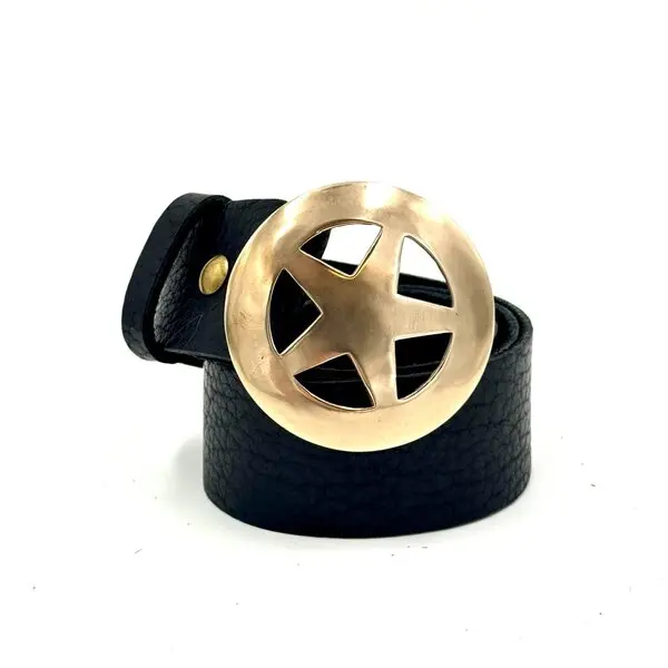LYNN TALLERICO Circle Star Belt In S/m - Black