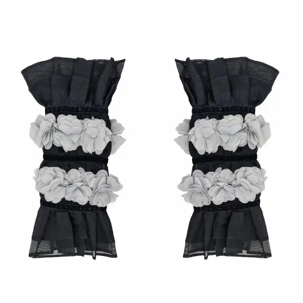 AZIMA MUSAYEVA Henrietta Cuffs Grey - Black