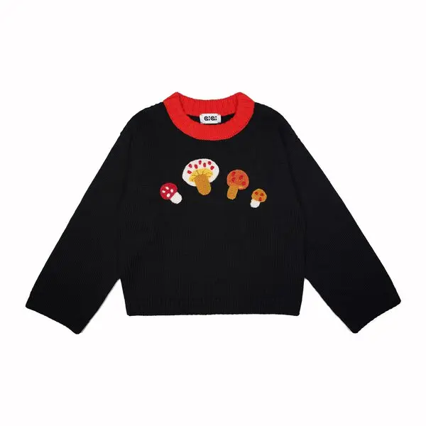GIGI KNITWEAR Mushroom Sweater - Black