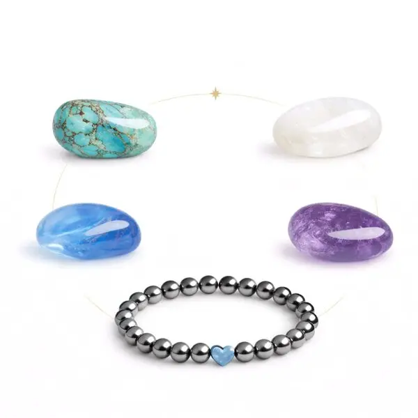MINERALGEMS ✩ STUDIO Sagittarius Zodiac Crystal Box - Blue/white