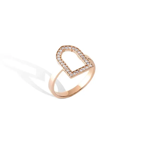 SHEIDA FARROKHI Sahra Diamond Ring Solid Rose Gold