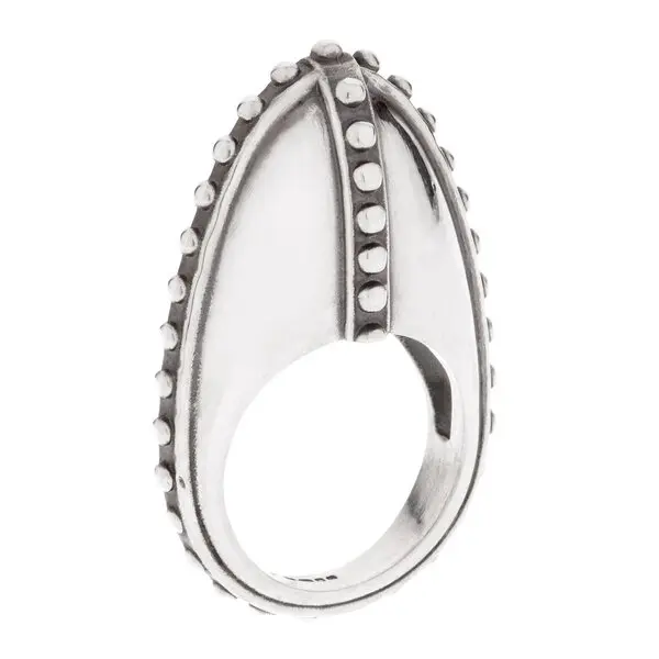 LEE RENEE Tribal Egg Ring - Silver