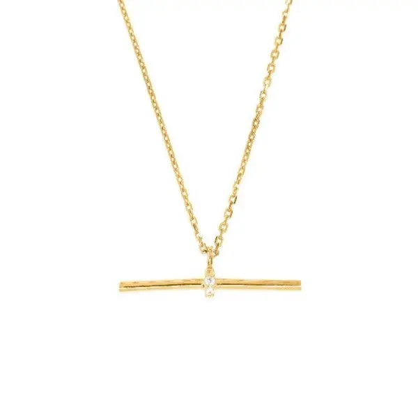BERMUDA WATCH COMPANY Annie Apple Zaria Sterling Silver, Vermeil Charm Pendant Necklace - Gold