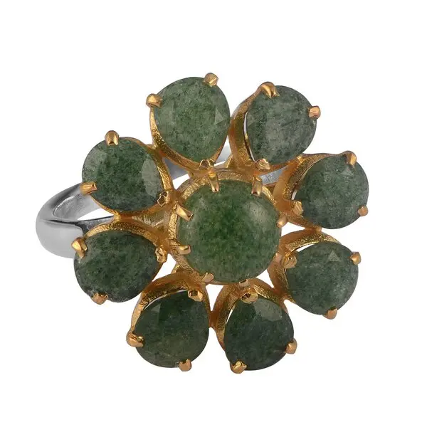 EMMA CHAPMAN JEWELS Boston Strawberry Onyx Ring - Green