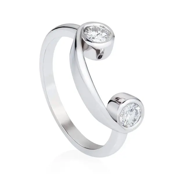 AUGUSTINE JEWELS Ti Amo Sempre Diamond Ring - White