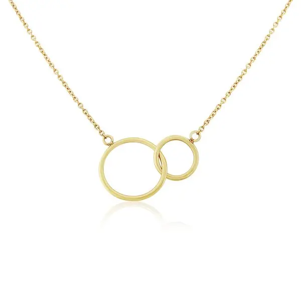 AUREE JEWELLERY Kelso Gold Vermeil Interlinking Necklace - Yellow