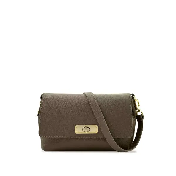 APATCHY LONDON The Maisie Midi Mink Leather Bag - Brown
