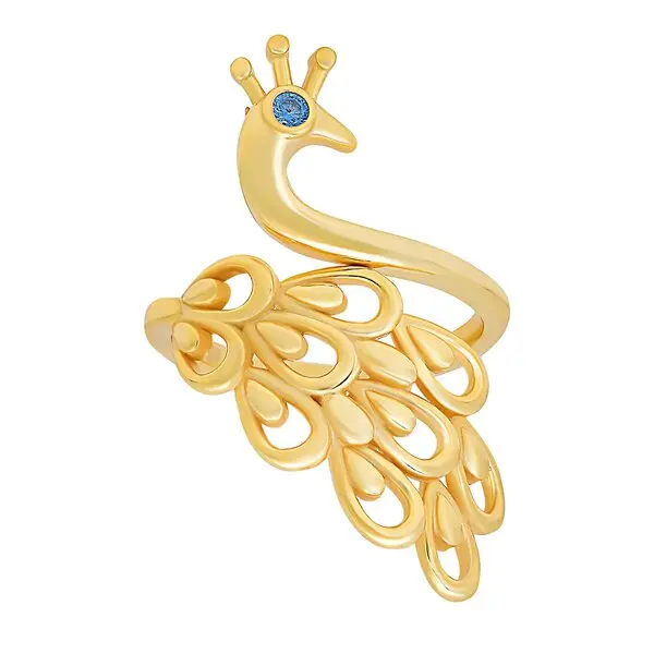 KYLIE HARPER Diamond Cz Peacock Ring - Gold