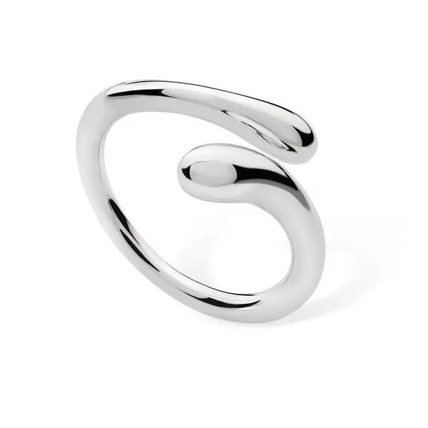 LUCY QUARTERMAINE Sterling Open Drop Ring - Silver