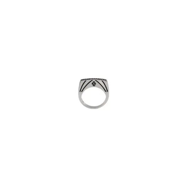 GUTTA DESIGN Wall Ring Rhodium Plated - Grey