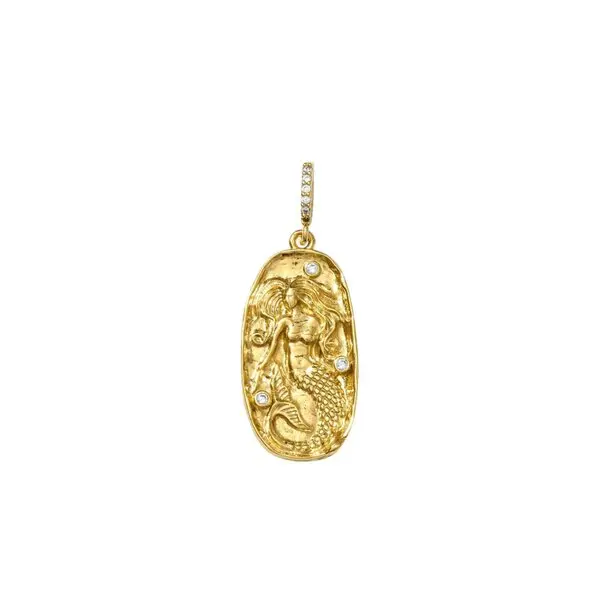 ALEXIE OF ATHENS Mermaid Muse Medallion - Gold