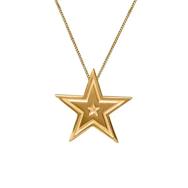 EDGE ONLY Megastar Pendant 18ct Vermeil - Gold