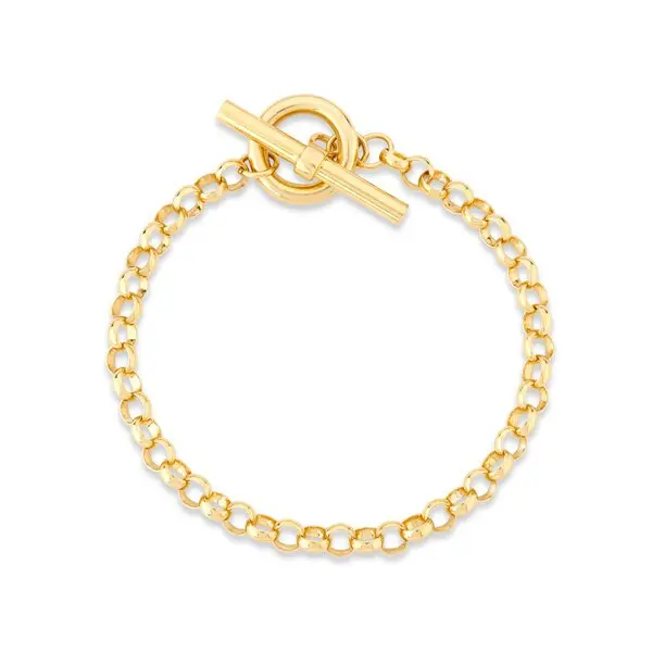 AUREE JEWELLERY Fernshaw Yellow T-bar Belcher Bracelet - Gold